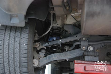 기아 스포티지r 후륜 차고 처짐으로 우레탄 보강 김해브레이크튜닝전문샵 네이버 블로그