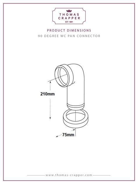 Degree Ceramic W C Pan Connector