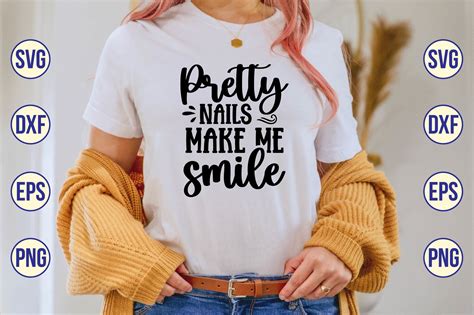 Pretty Nails Make Me Smile Svg Graphic By Nazrulislam405510 · Creative
