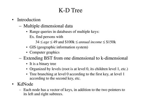 Cmsc 341 K D Trees Ppt Download