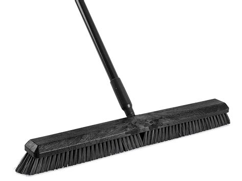 Colored Push Broom 24 Black H 3460bl Uline