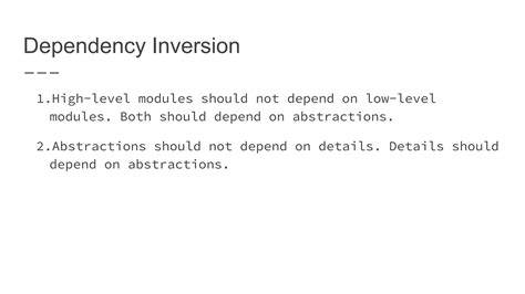 Dependency Inversion Pptx Programming Languages Computing