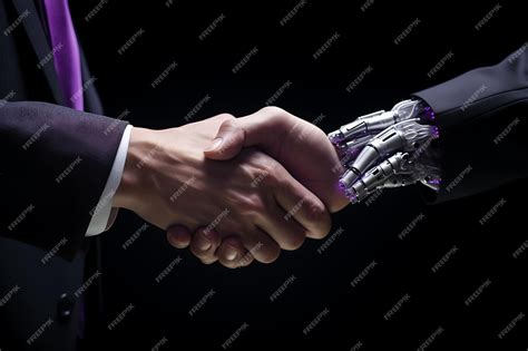 Premium Ai Image Navigating The Future The Symbiotic Dance Of Robot Ai And Human Expertise