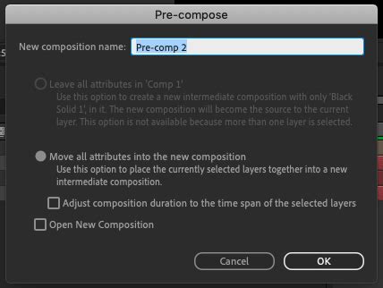 How To Precompose After Effects AEJuice