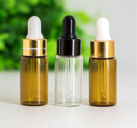 2019 50 5ml Clear Glass Dropper Bottle 5 Ml Serum Vial 5ml Cosmetic Packaging Sample Display