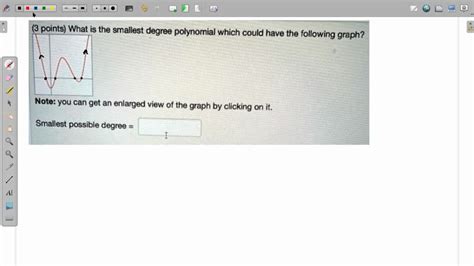 solved 5 points what is the smallest degree polynomial which could