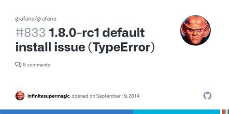 180 Rc1 Default Install Issue Typeerror · Issue 833 · Grafana
