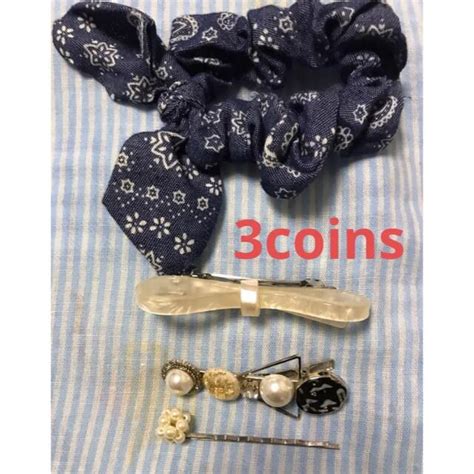 3coins 3coins ヘアピン シュシュ 4点セット 新品未使用の通販 By Miesans Shop｜スリーコインズならラクマ