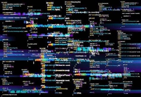 Fondo Abstracto Con Código De Programa Fallido Vector Premium