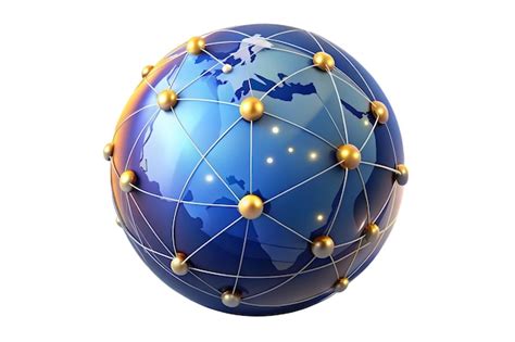 Flat Glossy Abstract Digital Globe With Glowing Connections As A Tech Conference Backdrop