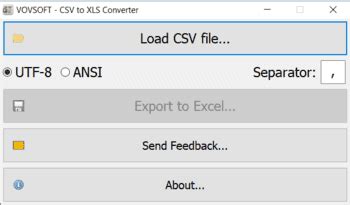 CSV to XLS Converter скачать бесплатно CSV to XLS Converter 1 3
