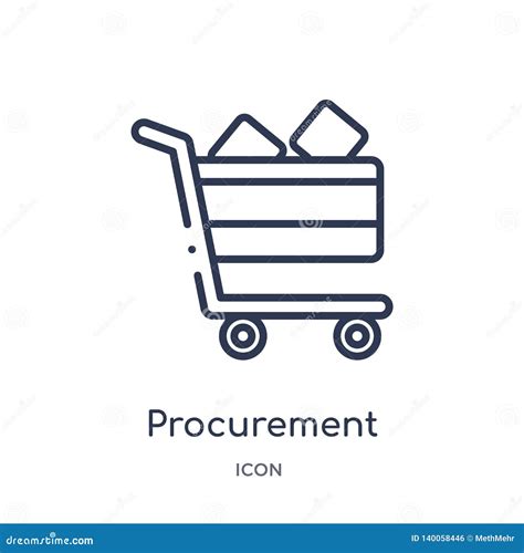 Linear Procurement Icon From General Outline Collection Thin Line Procurement Icon Isolated On