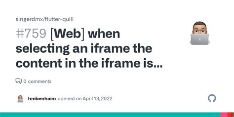 Web When Selecting An Iframe The Content In The Iframe Is Not Responding · Issue 759