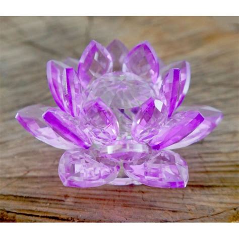 Статуетка лотос кольорове скло бузковий подарунок — ціна 255 грн у