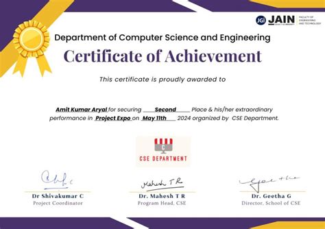 Cse Project Achievement Engineering Computerscience Amit Kumar Aryal