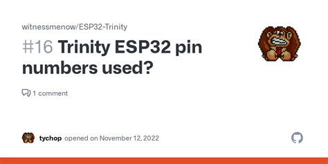 Trinity Esp32 Pin Numbers Used · Issue 16 · Witnessmenowesp32