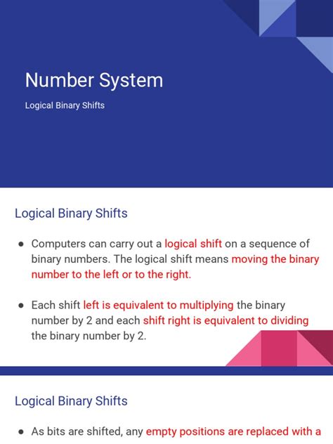 Logical Binary Shifts Pdf