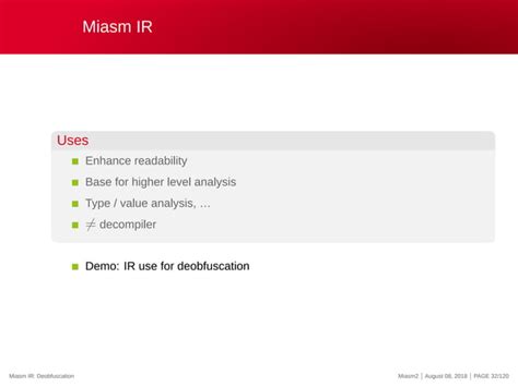 miasm reverse engineering framework ppt