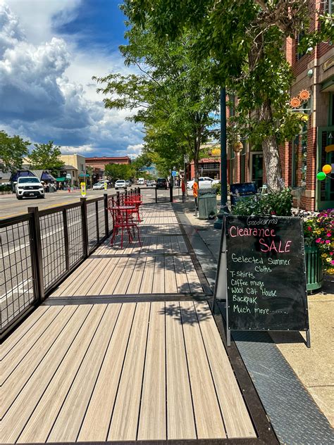 Pedlet Modular Parklets Sidewalk Extension Modular Fencing Modular