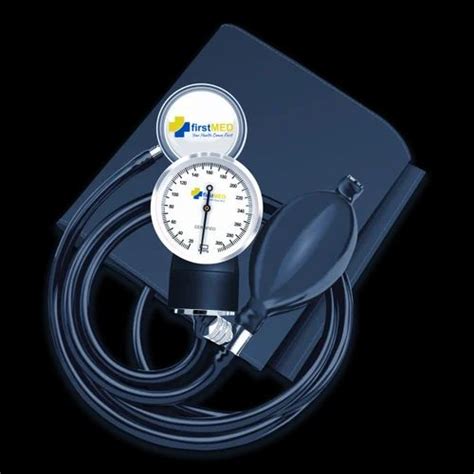 Firstmed Professional Aneroid Sphygmomanometer With Stethoscope Black