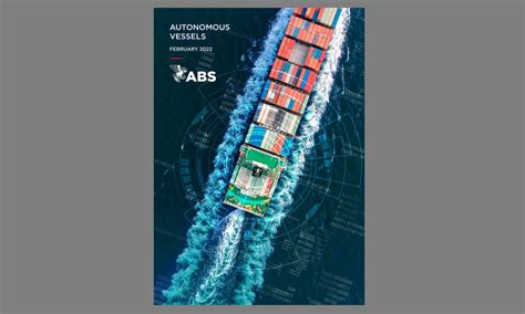 Abs Publishes Autonomous Vessel Framework White Paper Smart Maritime