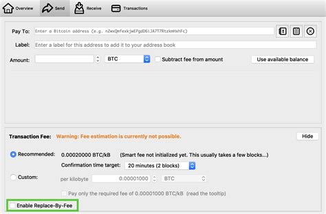 How To Disable Replace By Fee Rbf In Your Wallet Bitpay Support