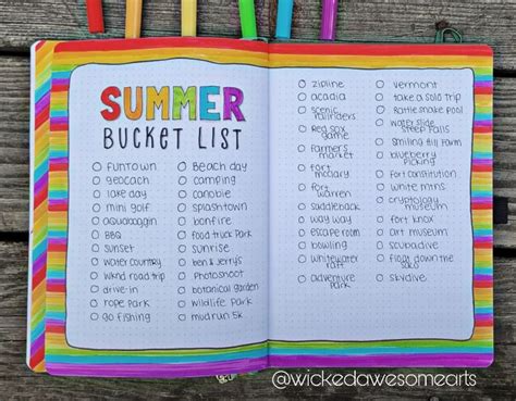 35 Best Bujo Spreads For A Colorful Summer 2024 Artsy Drawings By