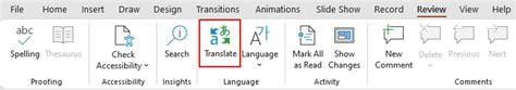 Office Translate A Document Misty Tips