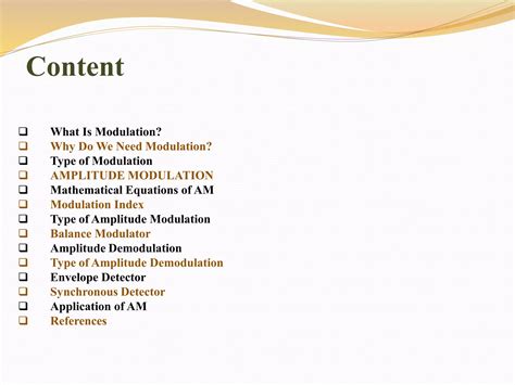 amplitude modulation and demodulation technique ppt