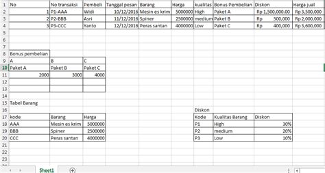 Cara Kombinasi Rumus Excel Vlookup Lengkap Dengan Latihan Soal Update