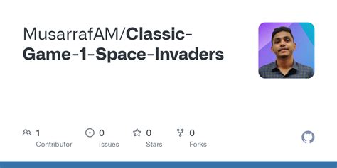 GitHub MusarrafAM Classic Game Space Invaders