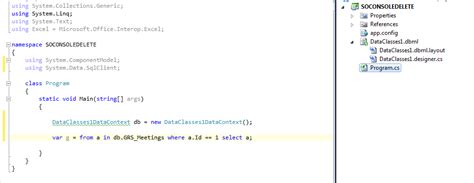 C How To Connect To Sql Server Using Linq To Sql Stack Overflow