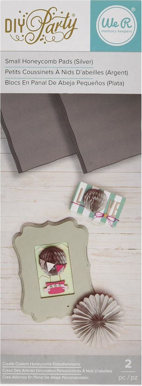 Amazon Com We R Memory Keepers Piece DIY Party Honeycombs Small Silver