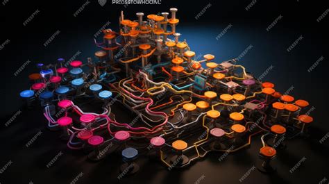 Premium Photo Business Processes And Work Flow Automation With Flowcharts