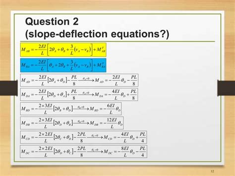 Slope Deflection Question Ppt Free Download