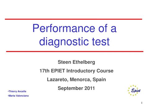 Ppt Performance Of A Diagnostic Test Powerpoint Presentation Free Download Id 737072