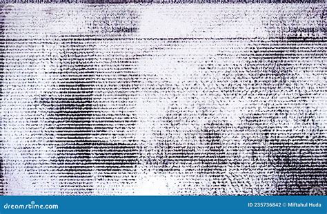 Glitch Art Scan Line As Old Tv Monitor Effect Stock Illustration