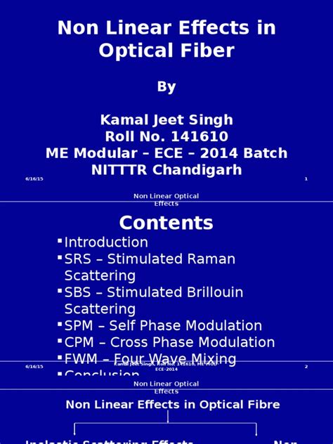 Pdf Non Linear Effects In Optical Fiber Dokumen Tips