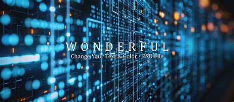 Abstract Digital Network And Data Flow Premium Ai Generated Psd