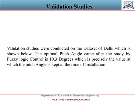 Pitch Angle Control Of Wind Turbine Using Fuzzy Logic Control Ppt