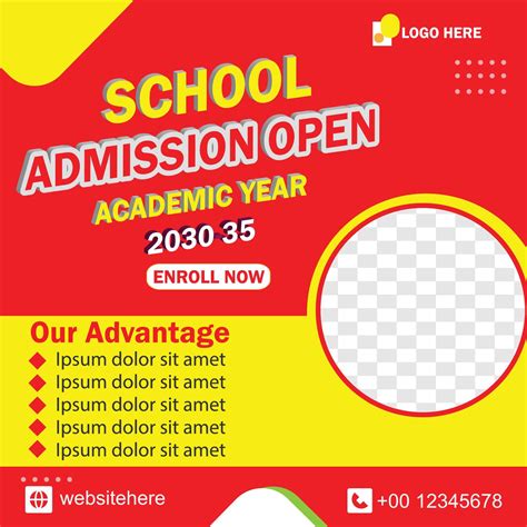 School Admission Open Banner Or Poster Design For Your Admission