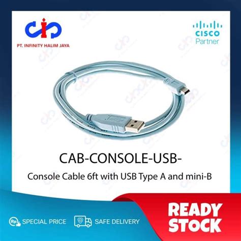 Promo Cisco Cab Console Usb Console Cable 6ft With Usb Type A And Mini B Diskon 23 Di Seller
