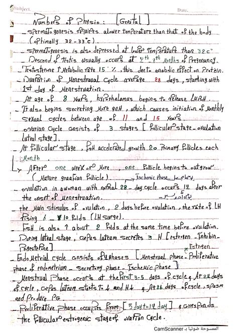 Genital Notes Physiology Pathology Studocu