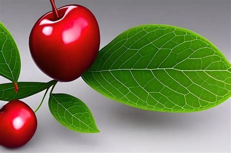 Premium Ai Image Red Cherry