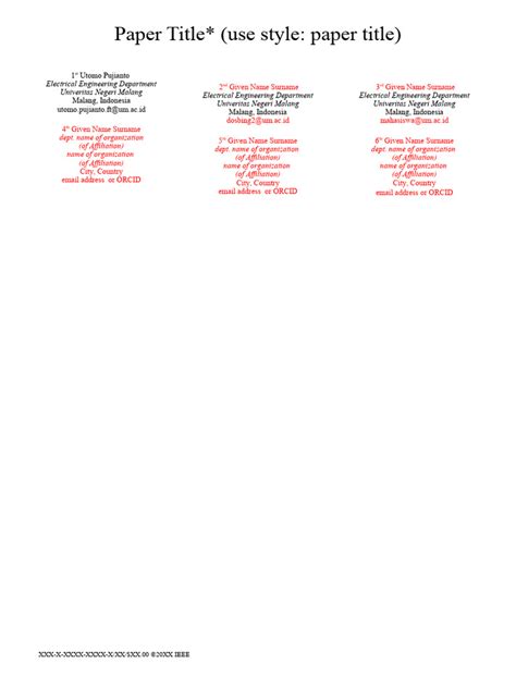 Ieee Conference Template A4 Pdf International System Of Units