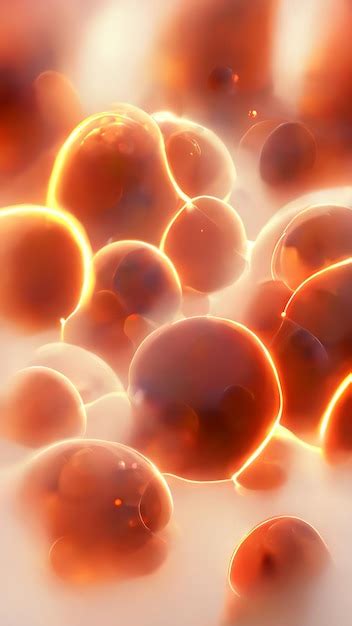 Premium Photo Particle Cell Photosphere Background Map