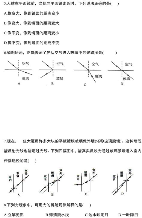 八上物理光现象知识点总结初中物理网校一点通