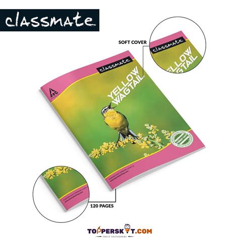 Classmate Four Line Notebook 120 Pages 1 Pcs Topperskit Llp