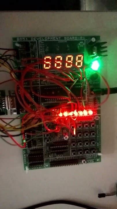 interfacing led and 7segment to 8051 microcontroller