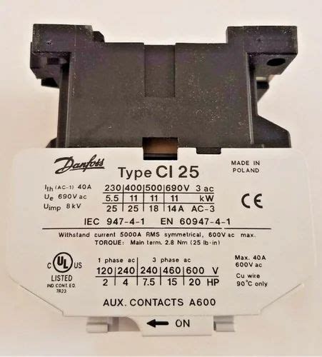 Danfoss Ci 25 Contactor At ₹ 1000 Piece In Bhavnagar Id 2852713895188